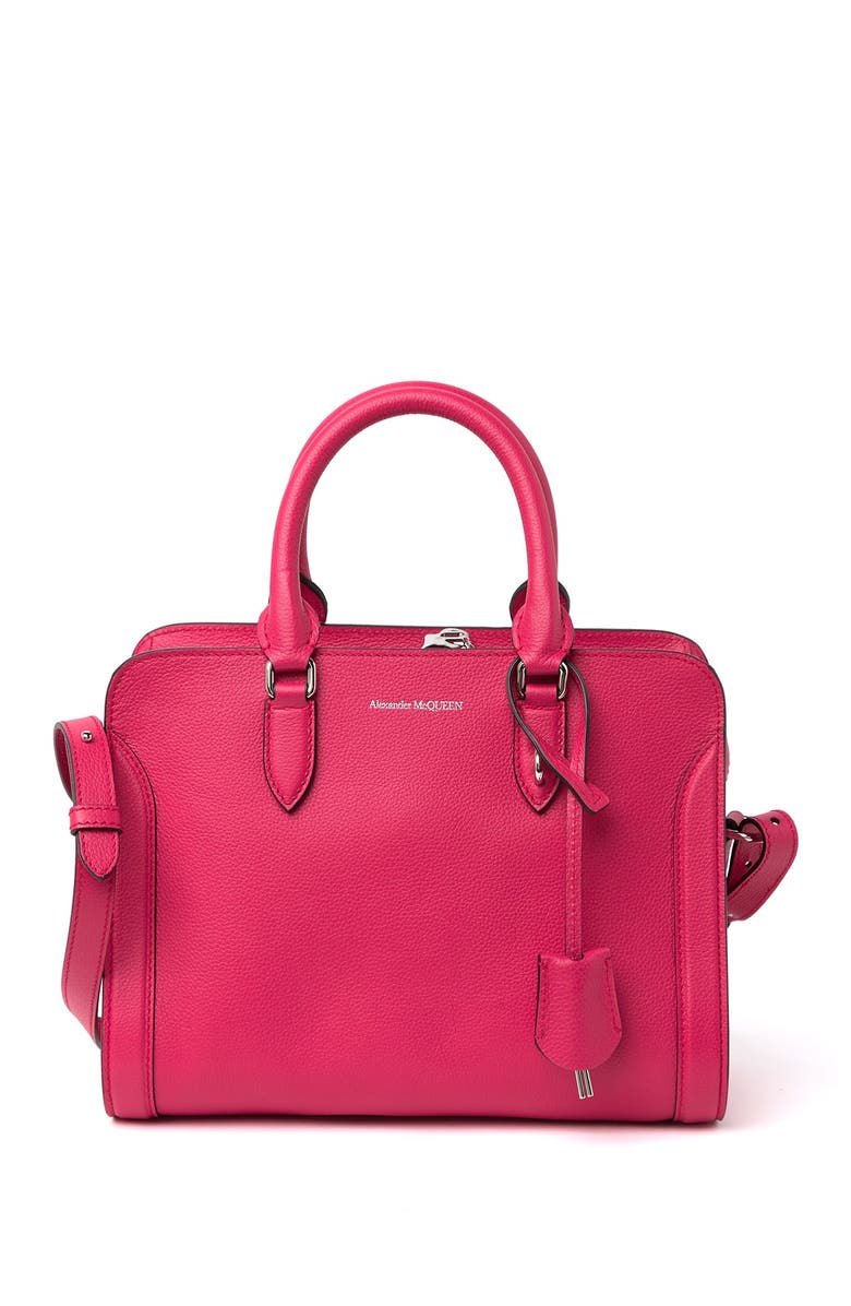 McQueen Small Padlock Leather Satchel | Nordstromrack