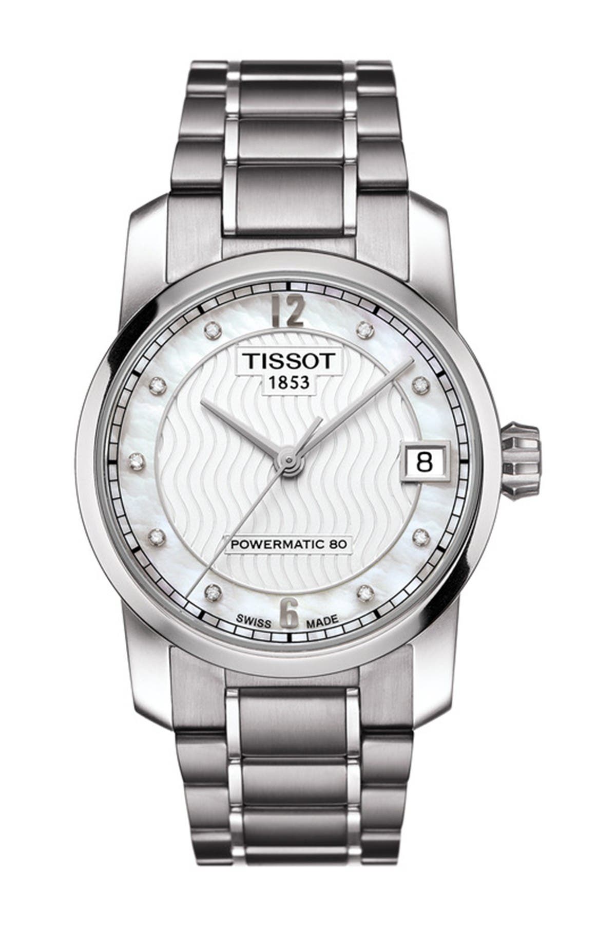 Tissot Women's Titanium Powermatic 80 Lady Diamond Watch, 32mm - 0.034 ...