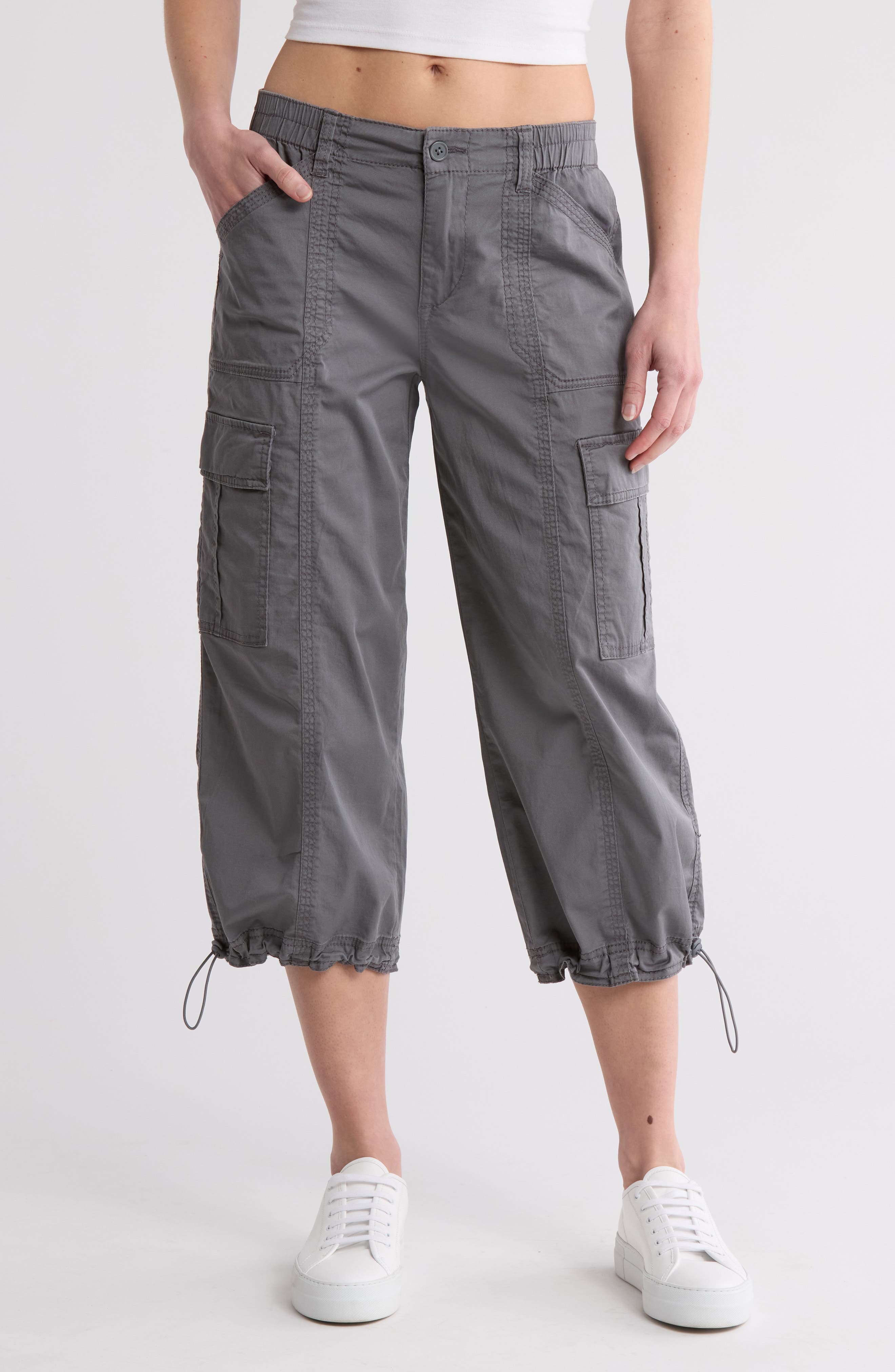 SUPPLIES BY UNIONBAY Faye Crop Cargo Pants | Nordstromrack