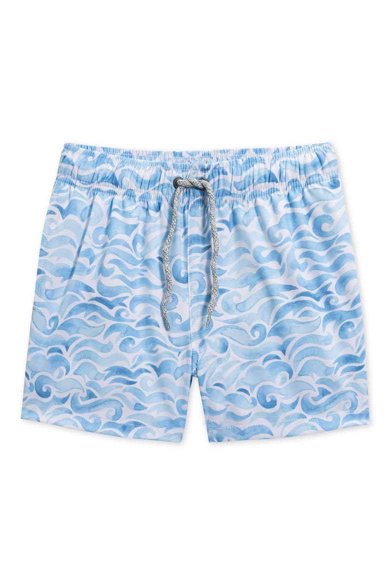 Kids' Wave Print Swim Trunks (Men) | Nordstromrack