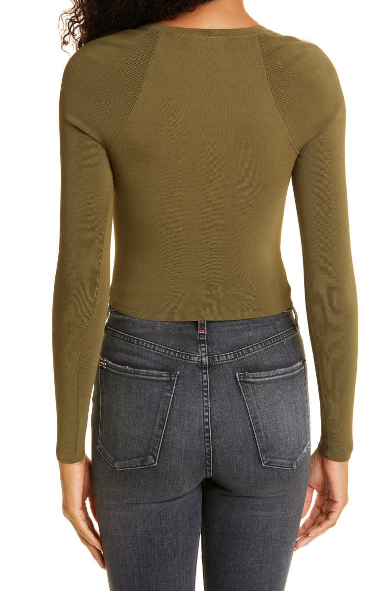 Alice + Olivia Gita Queen Anne Neck Crop Sweater | Nordstromrack