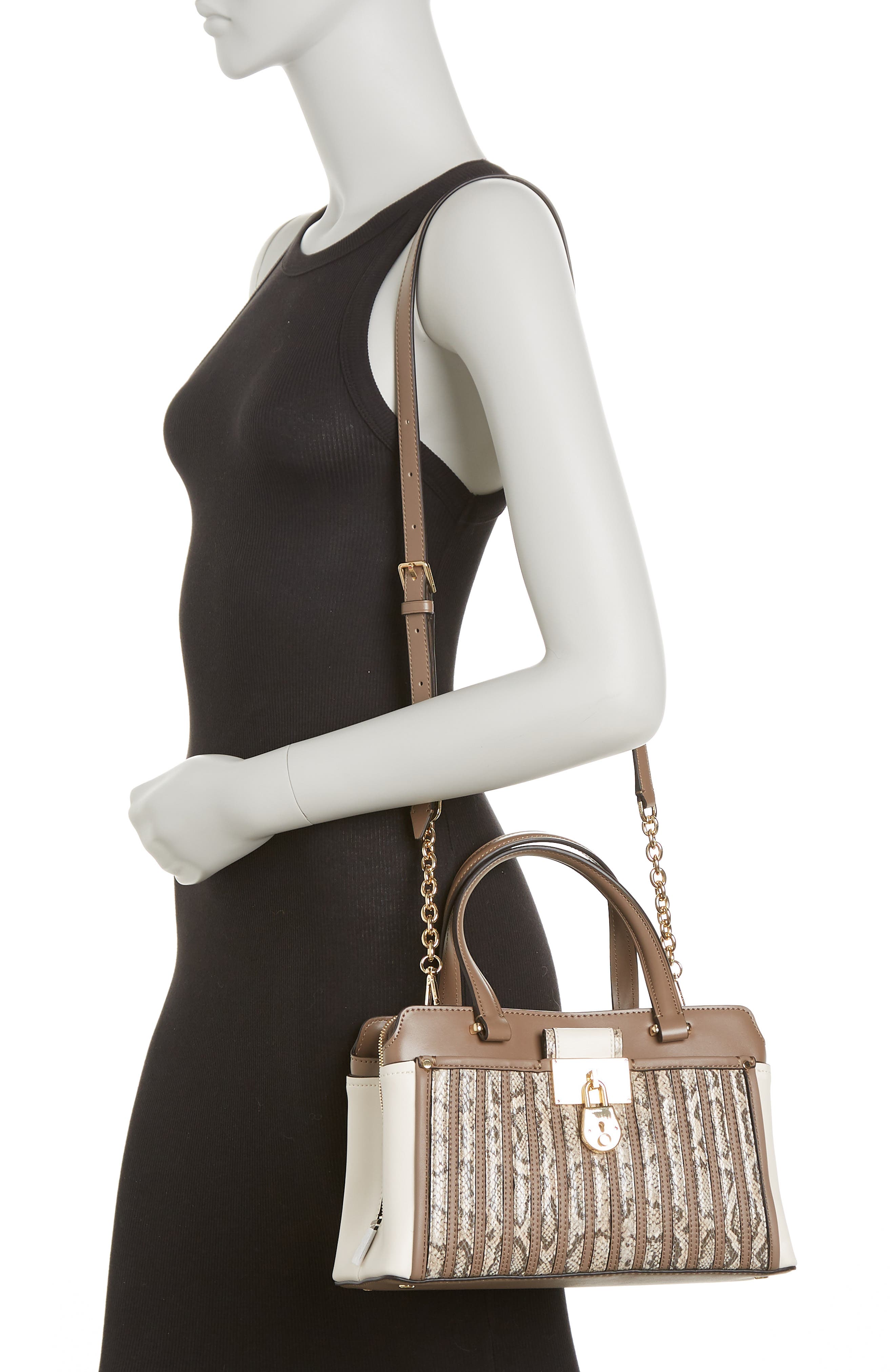 Camille Safari Snake Embossed Satchel (Women) | Nordstromrack