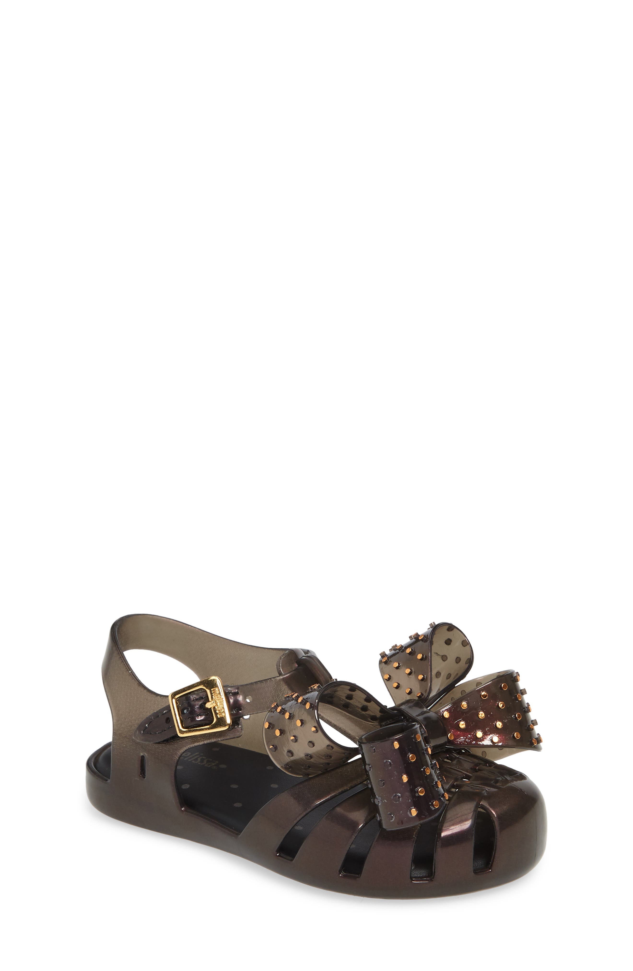Mini Melissa Aranha XIII Bow T-Strap Sandal | Nordstromrack