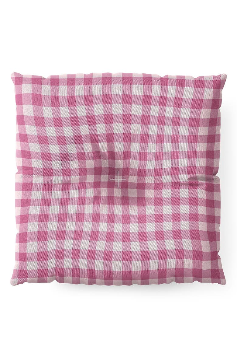 Deny Designs Colour Poems Gingham Tulip Square Floor Pillow | Nordstromrack