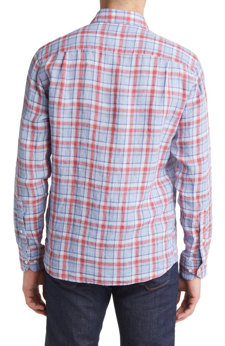 Peter Millar Crown Crafted Sadler Linen Sport Shirt | Nordstromrack