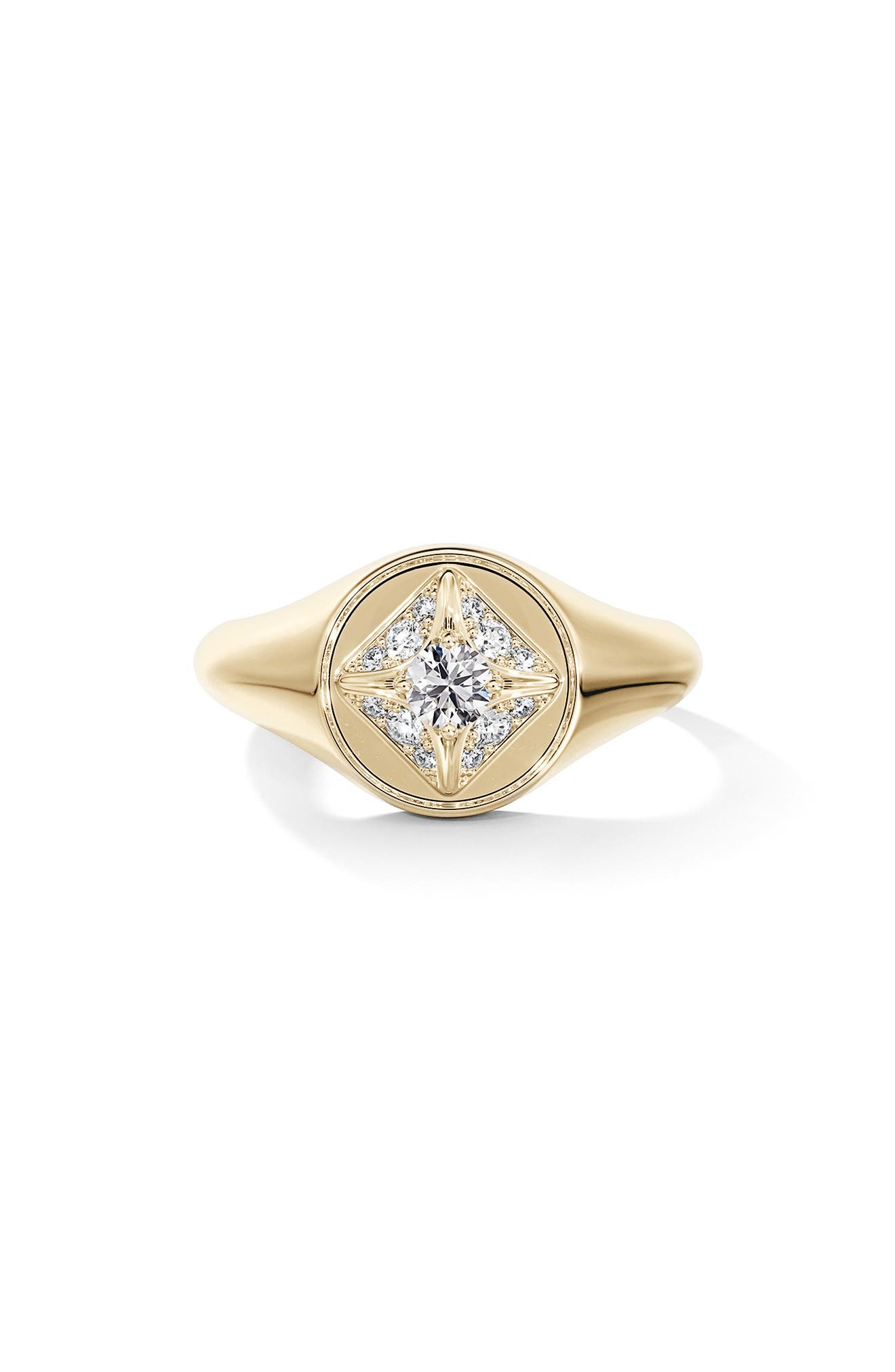 De Beers Forevermark Icon Diamond Signet Ring | Nordstrom