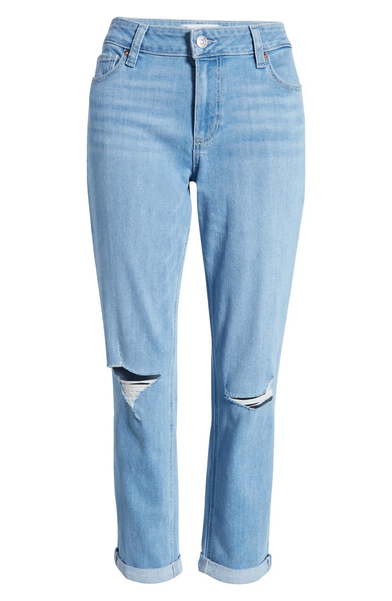 PAIGE Brigitte Ripped Straight Leg Jeans | Nordstromrack