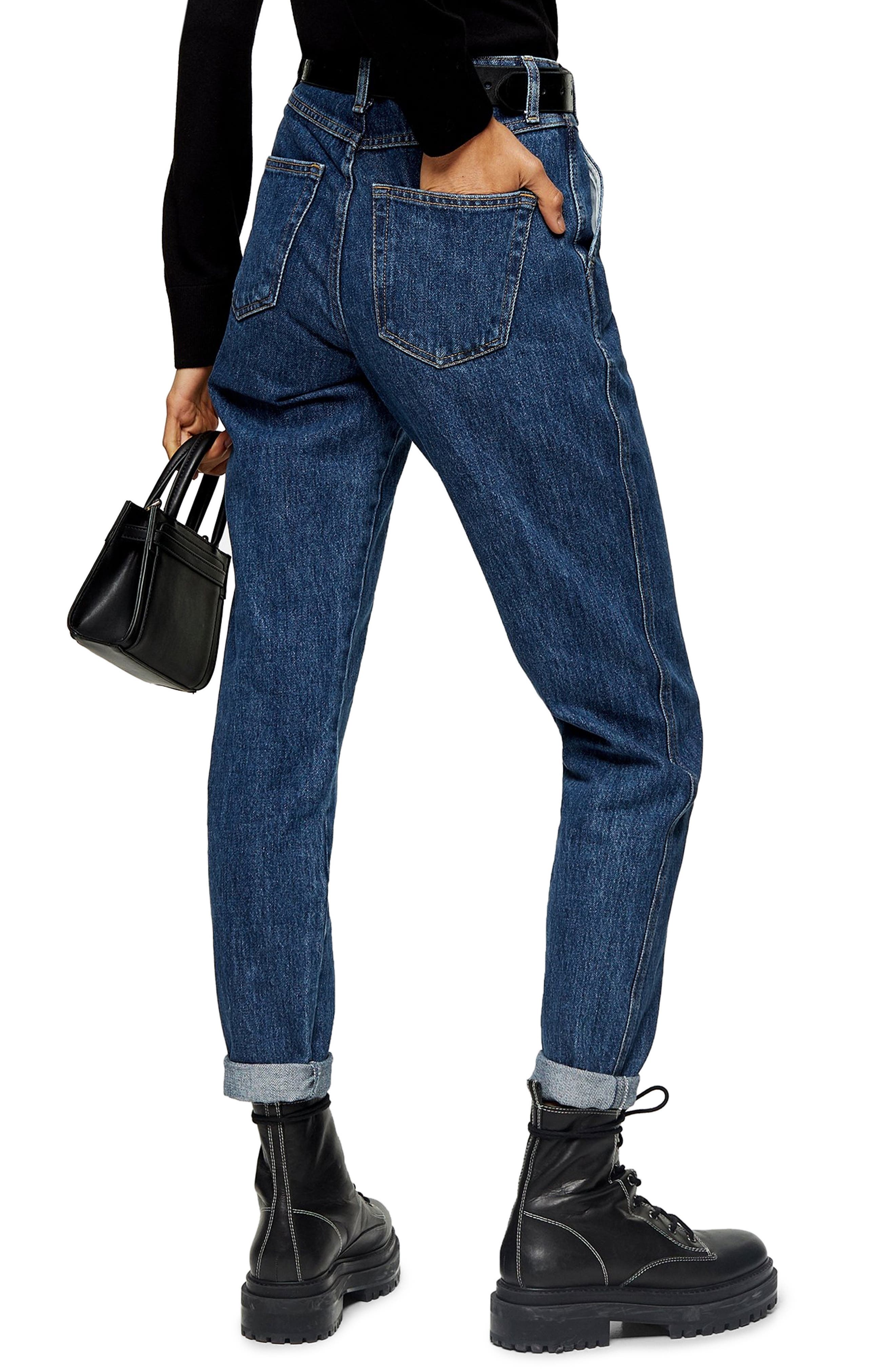 Topshop V-Panel Mom Jeans | Nordstromrack