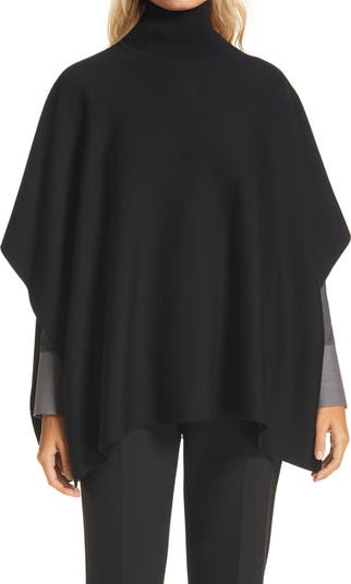 BOSS Landara Turtleneck Wool Poncho | Nordstrom