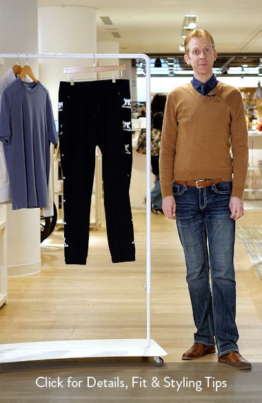SANTO STUDIO Tempo Faith Over Fear Tech Pants | Nordstrom