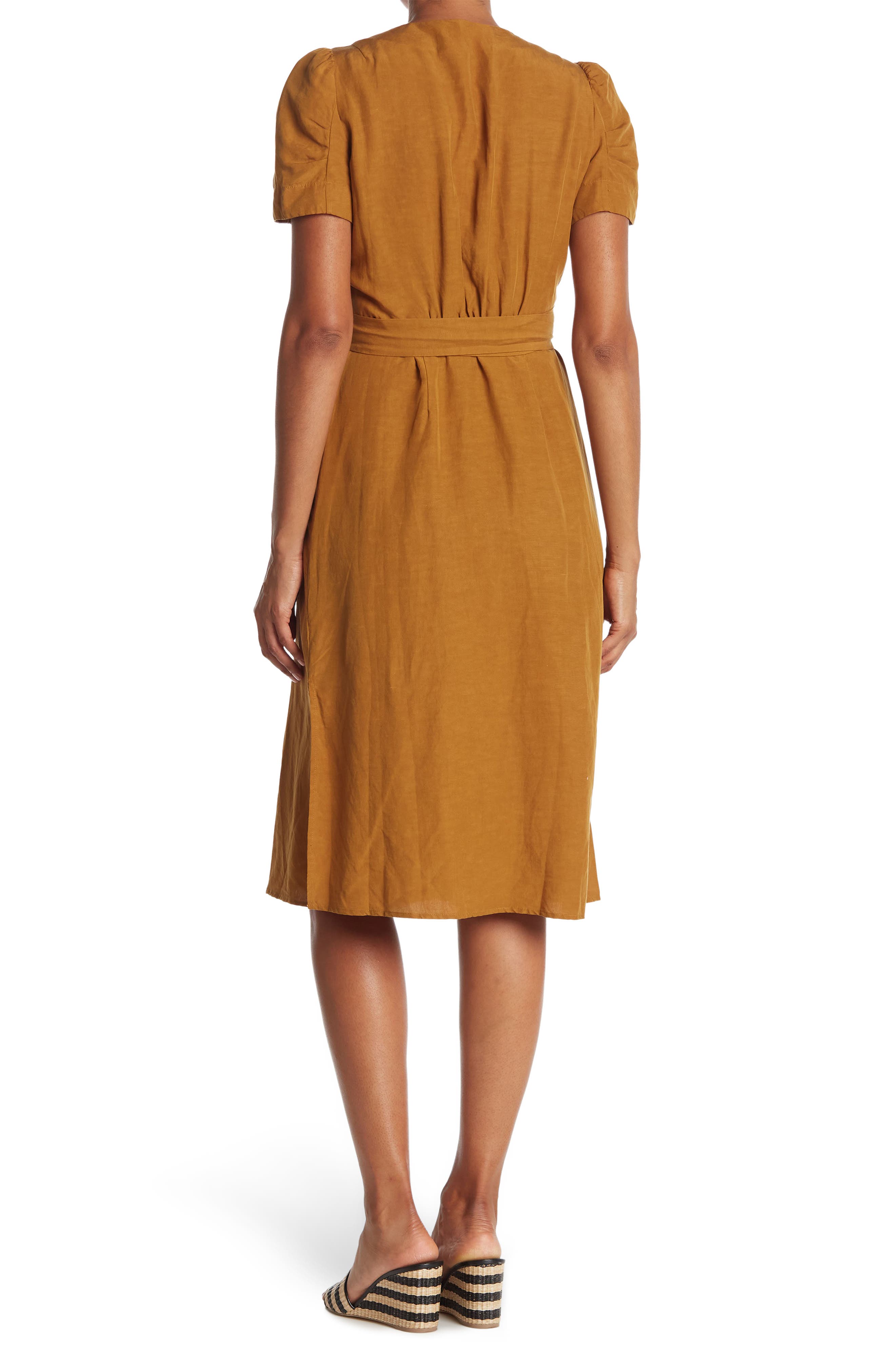 Alex Mill Kate Solid Wrap Dress | Nordstromrack