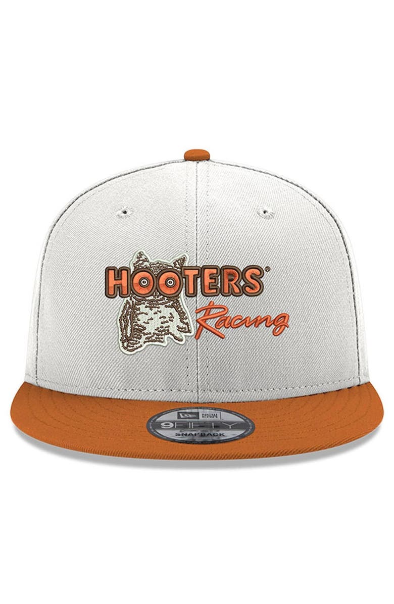New Era Men's New Era Cream/Orange Chase Elliott Hooters Throwback ...