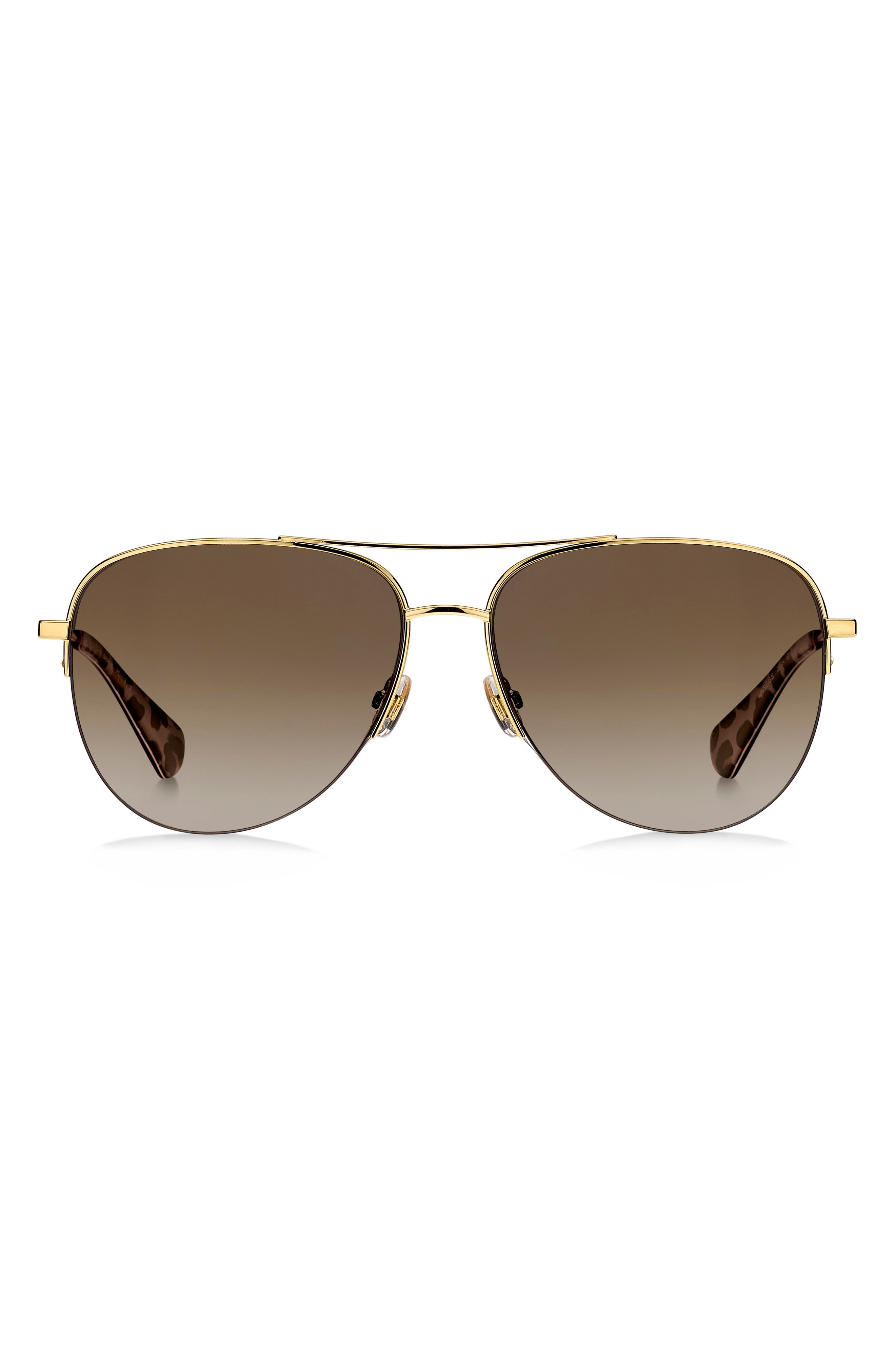 Kate Spade New York maisie 60mm polarized gradient aviator sunglasses ...