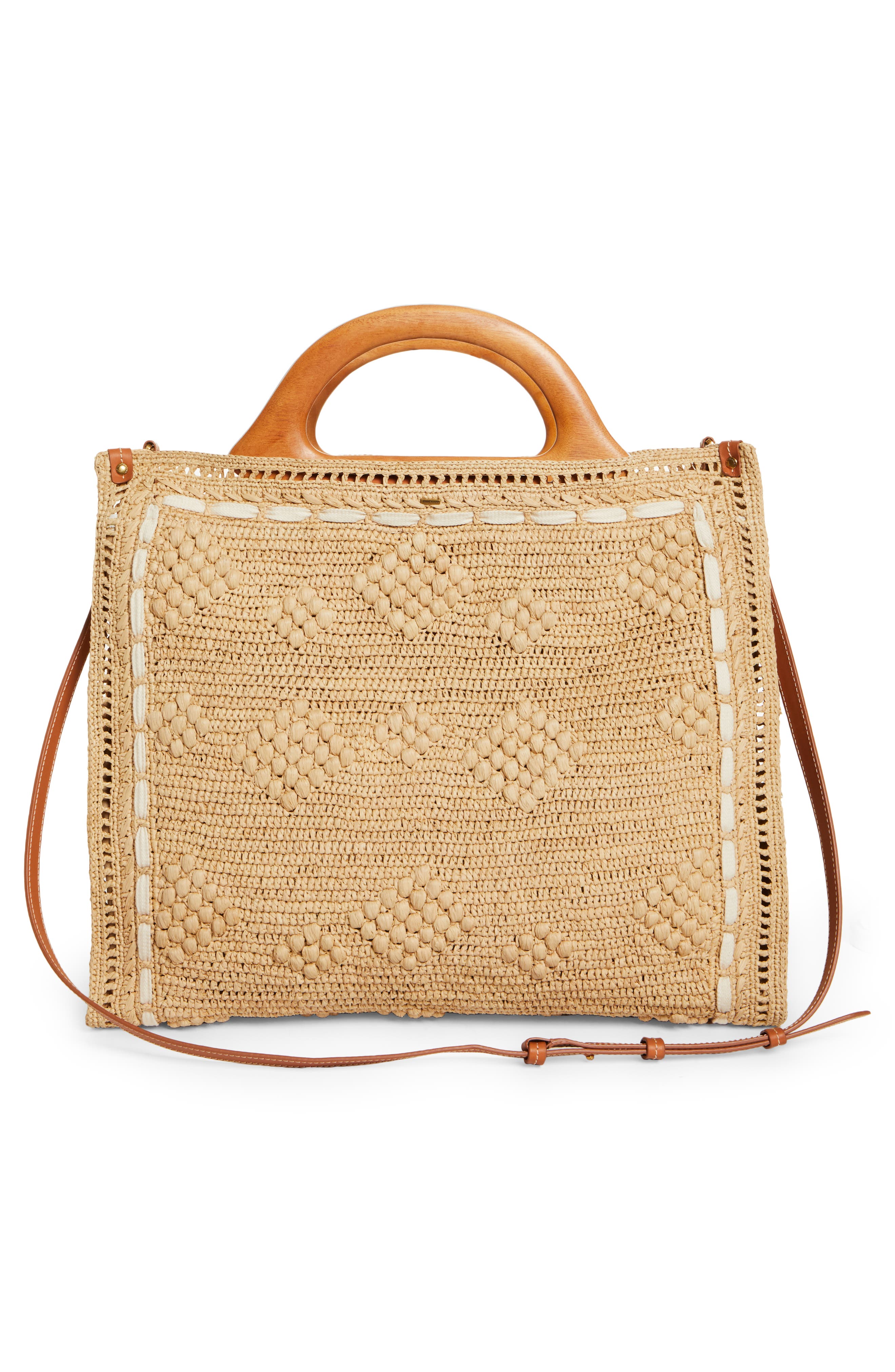 Zimmermann Postcard Crochet Straw Tote | Nordstrom