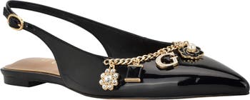 GUESS Daisee Slingback Pointed Toe Flat (Women) | Nordstrom