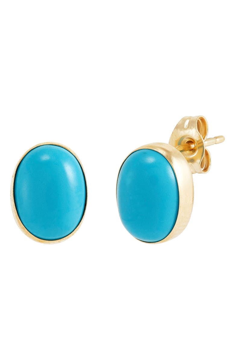 Frankie & Zoe Turquoise Button Stud Earrings | Nordstromrack