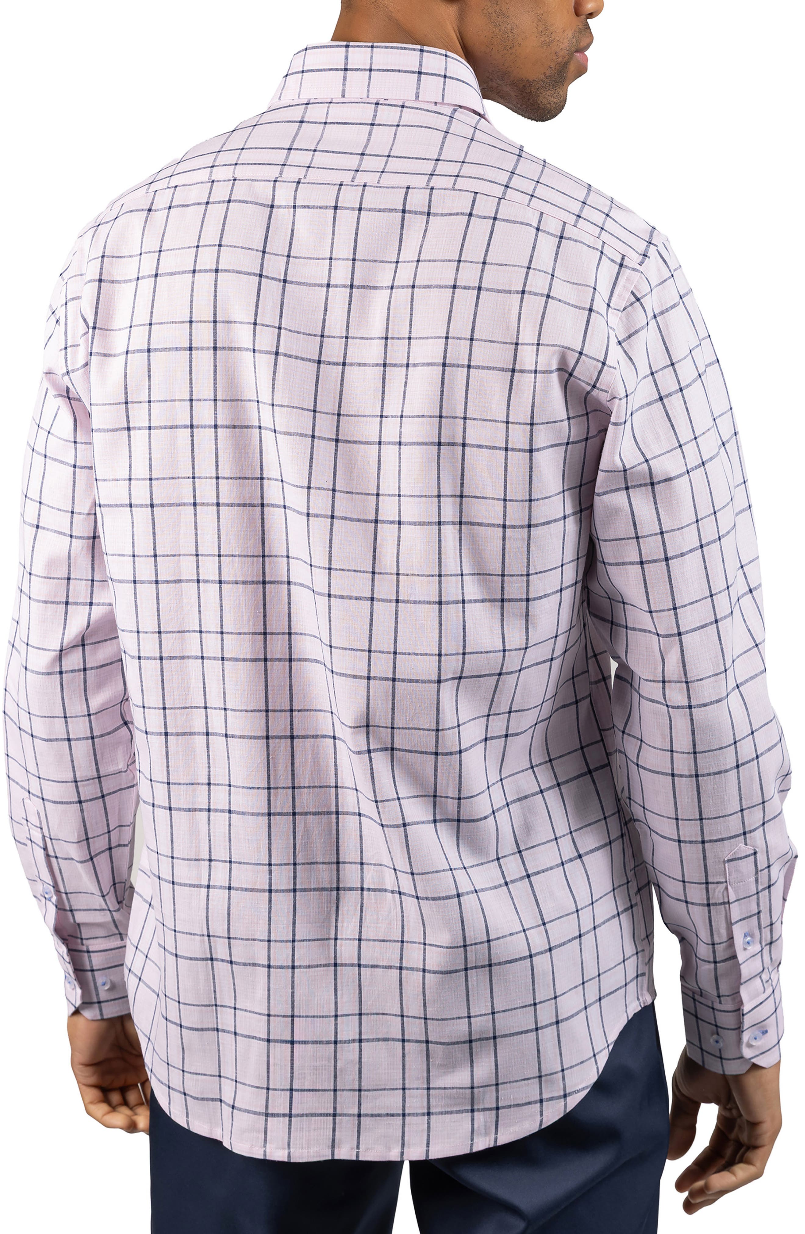 Plaid Linen Blend Button-Up Shirt (Men) | Nordstromrack