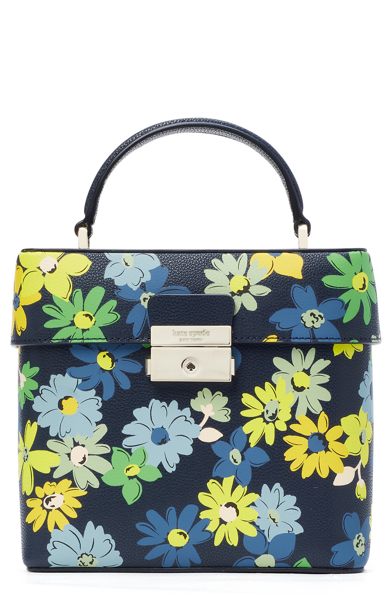Kate Spade New York voyage small floral medley leather crossbody bag ...