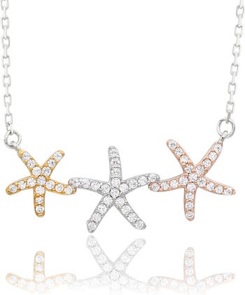 SUZY LEVIAN Tri-Tone Starfish Pendant Necklace | Nordstromrack