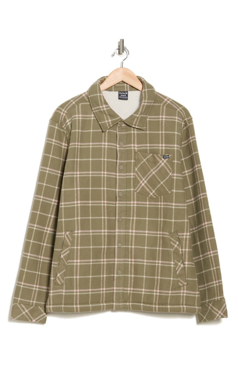 Hurley Bonded Flannel Shirt Jacket | Nordstromrack