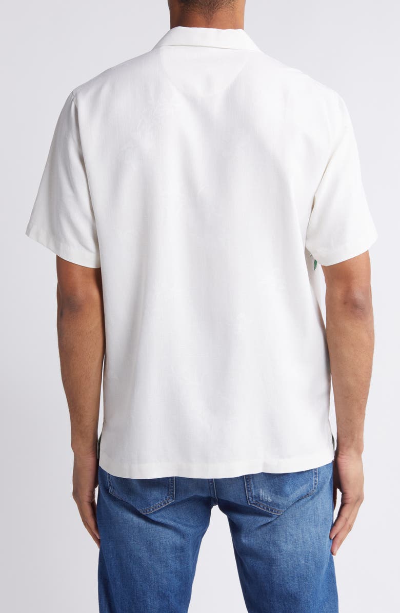 Tommy Bahama Bloom with a View Embroidered Silk Camp Shirt | Nordstrom