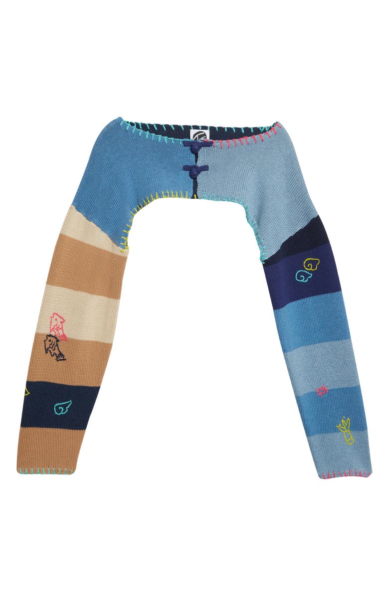 YanYan Embroidered Colorblock Cotton Shrug | Nordstromrack