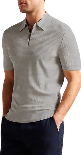 Ted Baker London Stree Textured Stitch Polo Sweater | Nordstrom