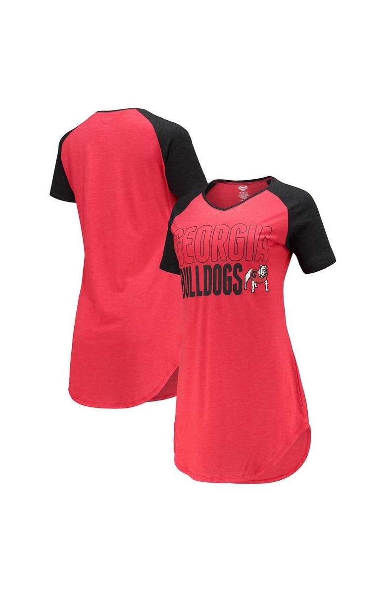 CONCEPTS SPORT Women's Concepts Sport Red/Black Georgia Bulldogs Raglan ...