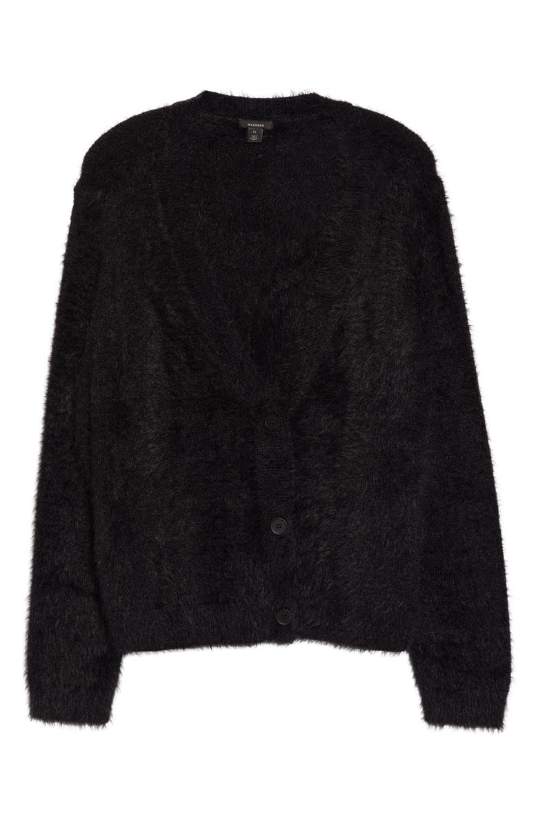 Halogen® Fuzzy Deep V-Neck Cardigan | Nordstromrack