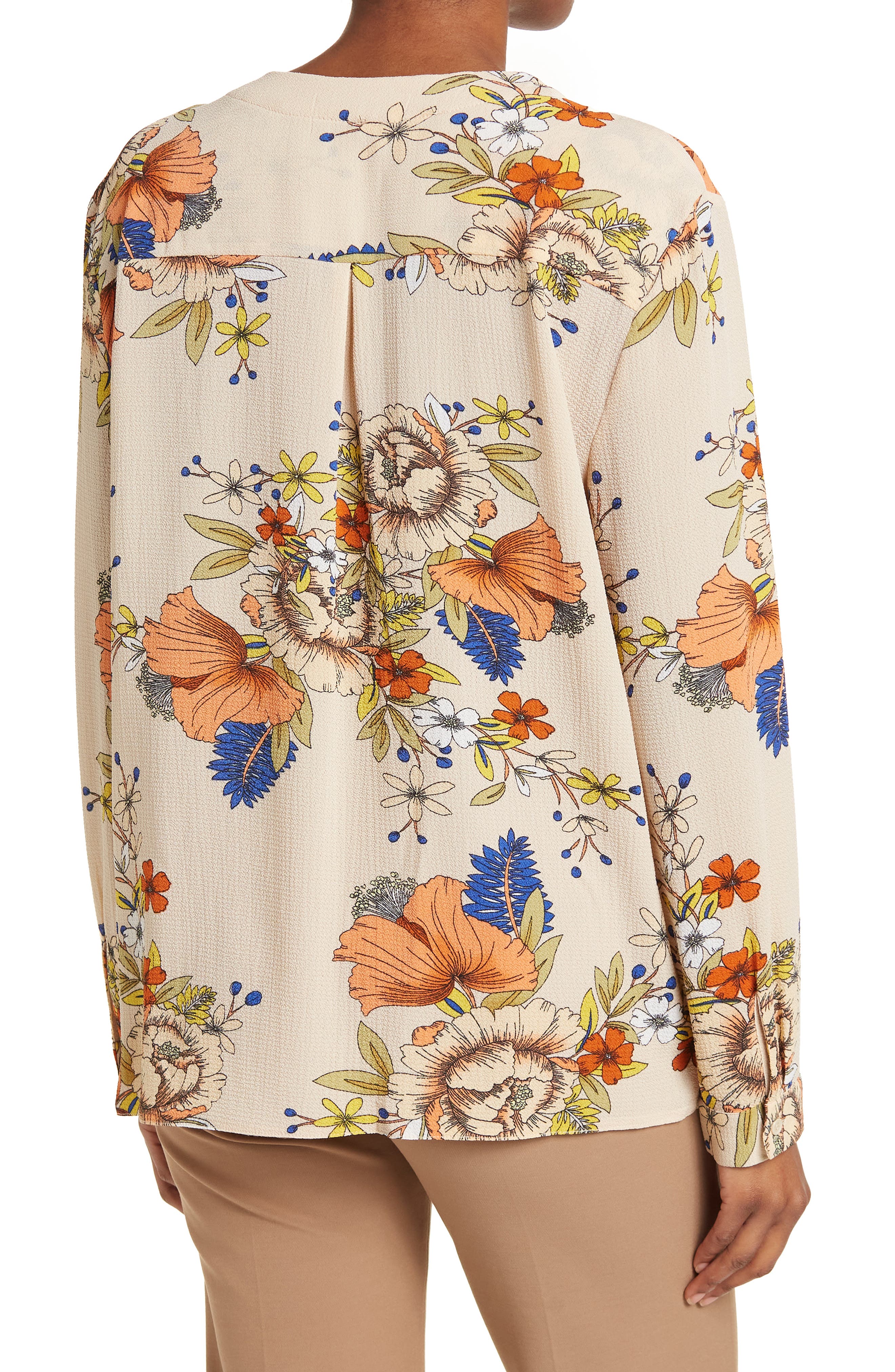 Vertigo Paris VERTIGO Floral Long Sleeve Button Down Blouse | Nordstromrack