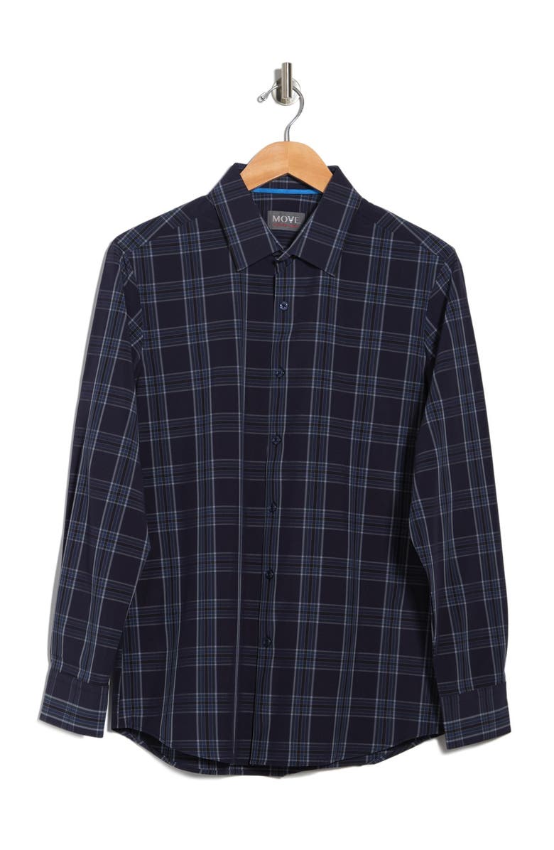 MOVE Performance Apparel Regular Fit Woven Plaid Performance Shirt ...