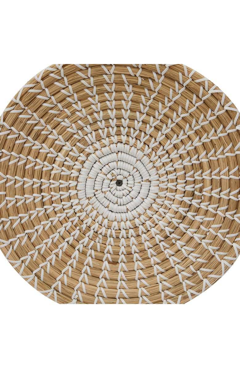 GINGER BIRCH STUDIO Brown Seagrass Handmade Basket Plate Wall Decor ...