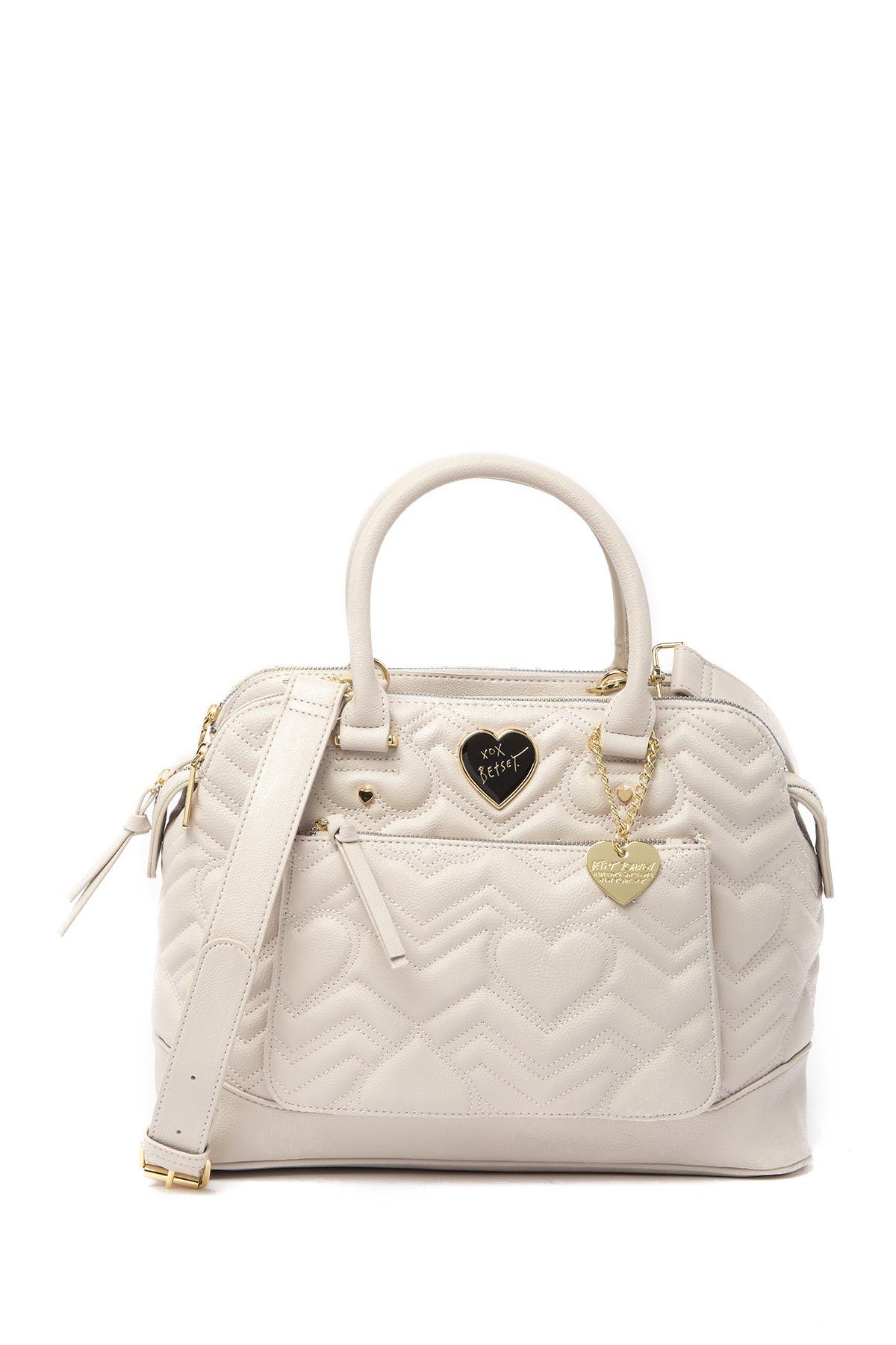 Betsey Johnson Lorraine Quilted Heart Satchel | Nordstromrack
