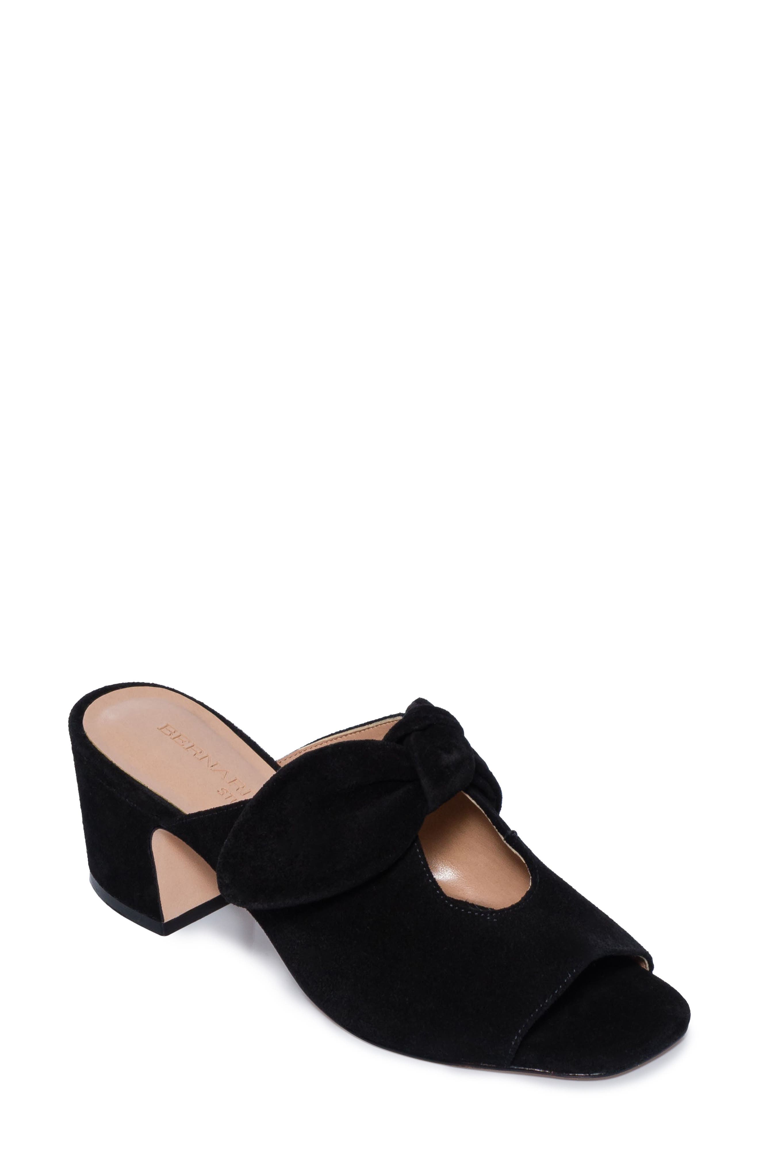 BERNARDO STUDIO Bow Vamp Block Heel Sandal (Women) | Nordstromrack