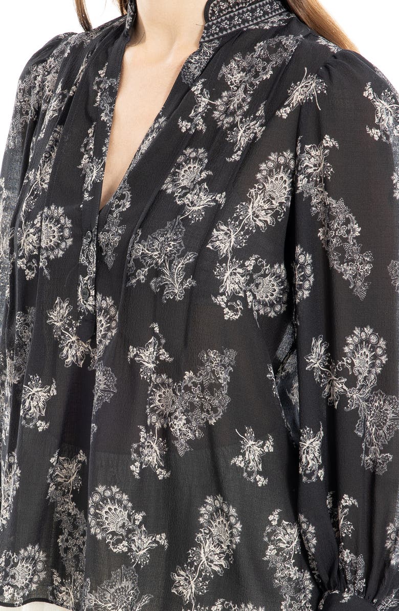 MAX STUDIO Ruffle Long Sleeve Top | Nordstromrack
