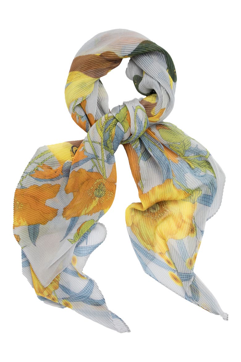 Springtime Pleated Floral Scarf (Women) | Nordstromrack