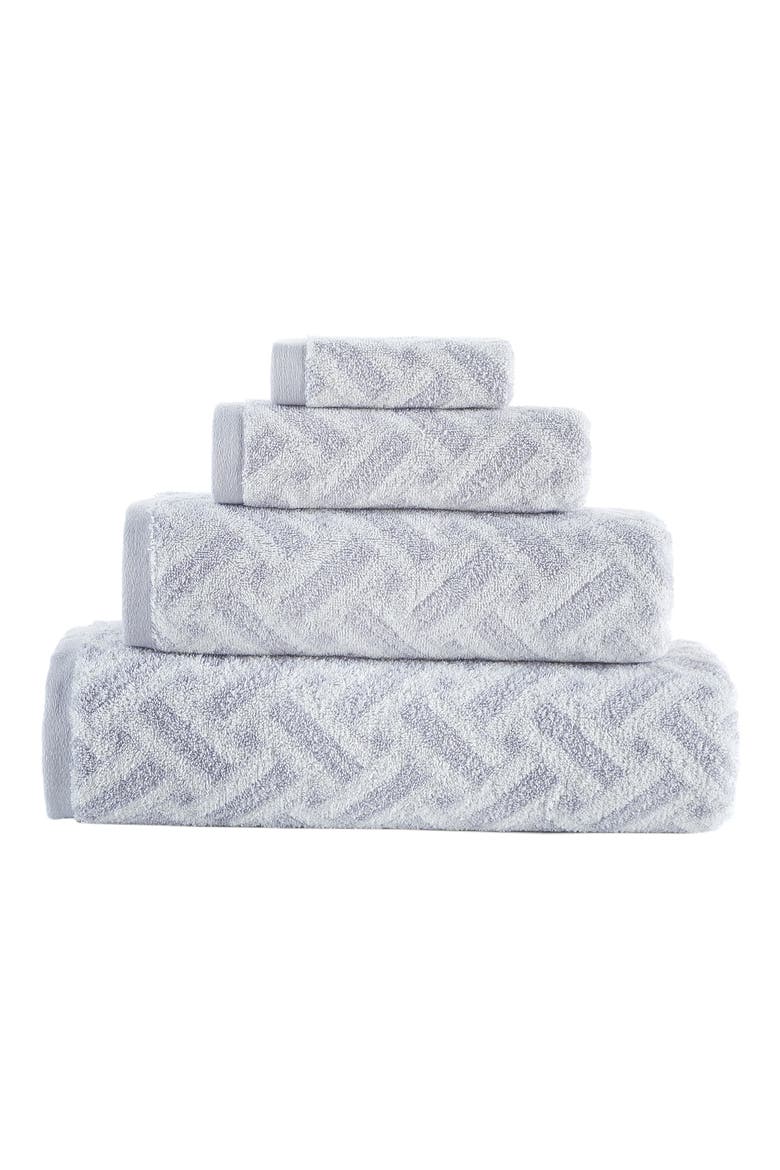 Crisscross Stitch 4-Piece Turkish Cotton Towel Set | Nordstromrack