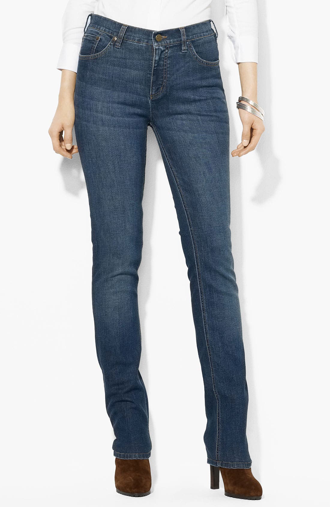 Lauren Ralph Lauren Slimming Straight Leg Jeans | Nordstrom