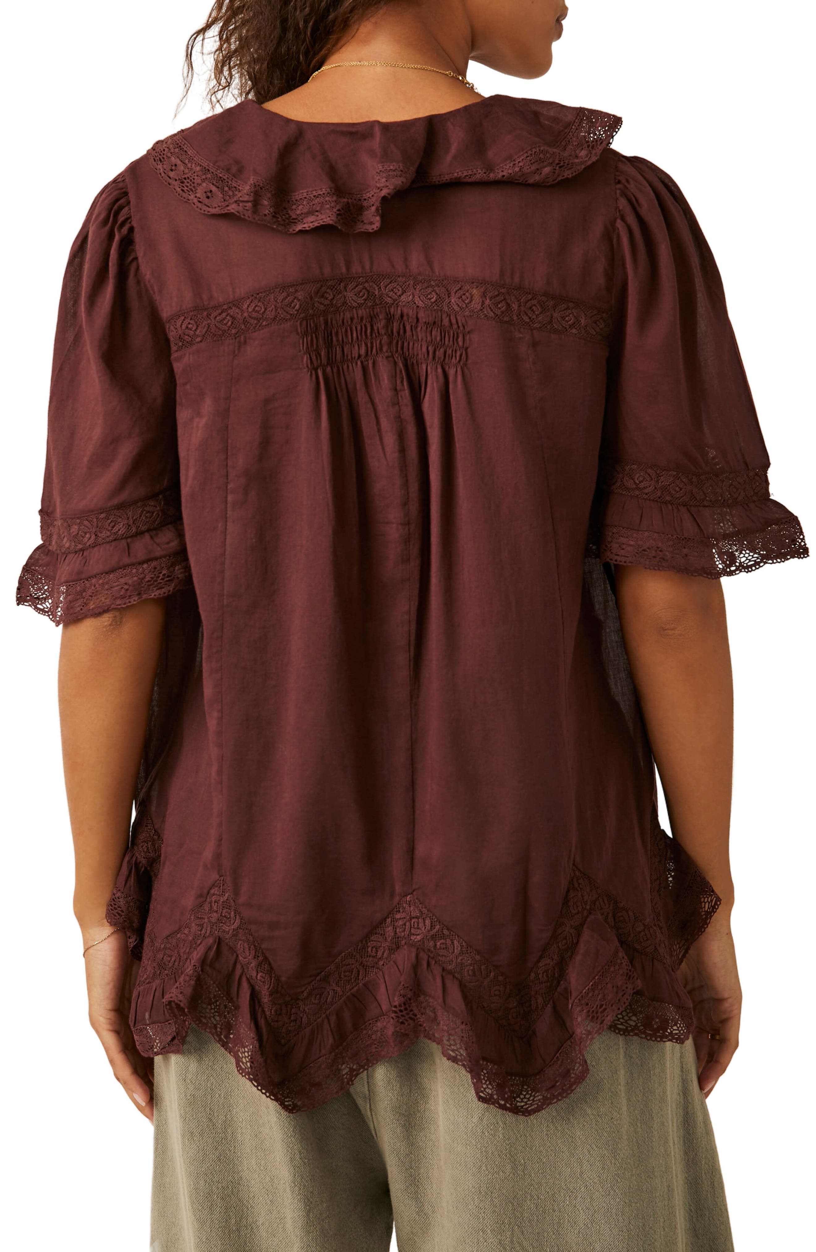 Free People Ruffle Cotton Top | Nordstrom