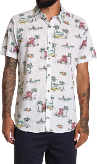 Sovereign Code Longshot Tropical Print Short Sleeve Shirt | Nordstromrack