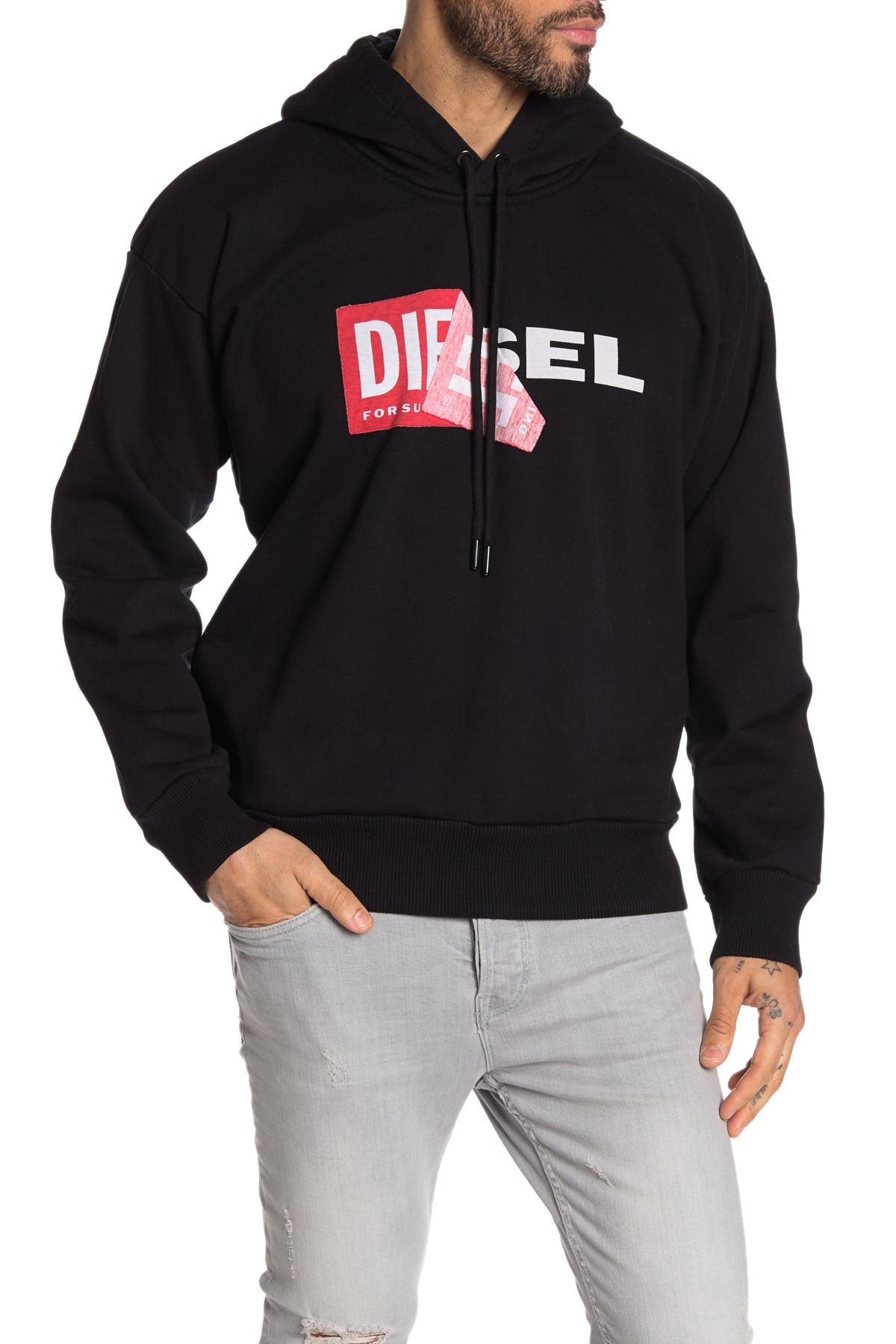 DIESEL® Alby Logo Pullover Hoodie | Nordstromrack