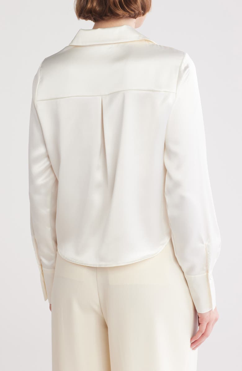 Pleione Satin Button-Up Shirt | Nordstromrack