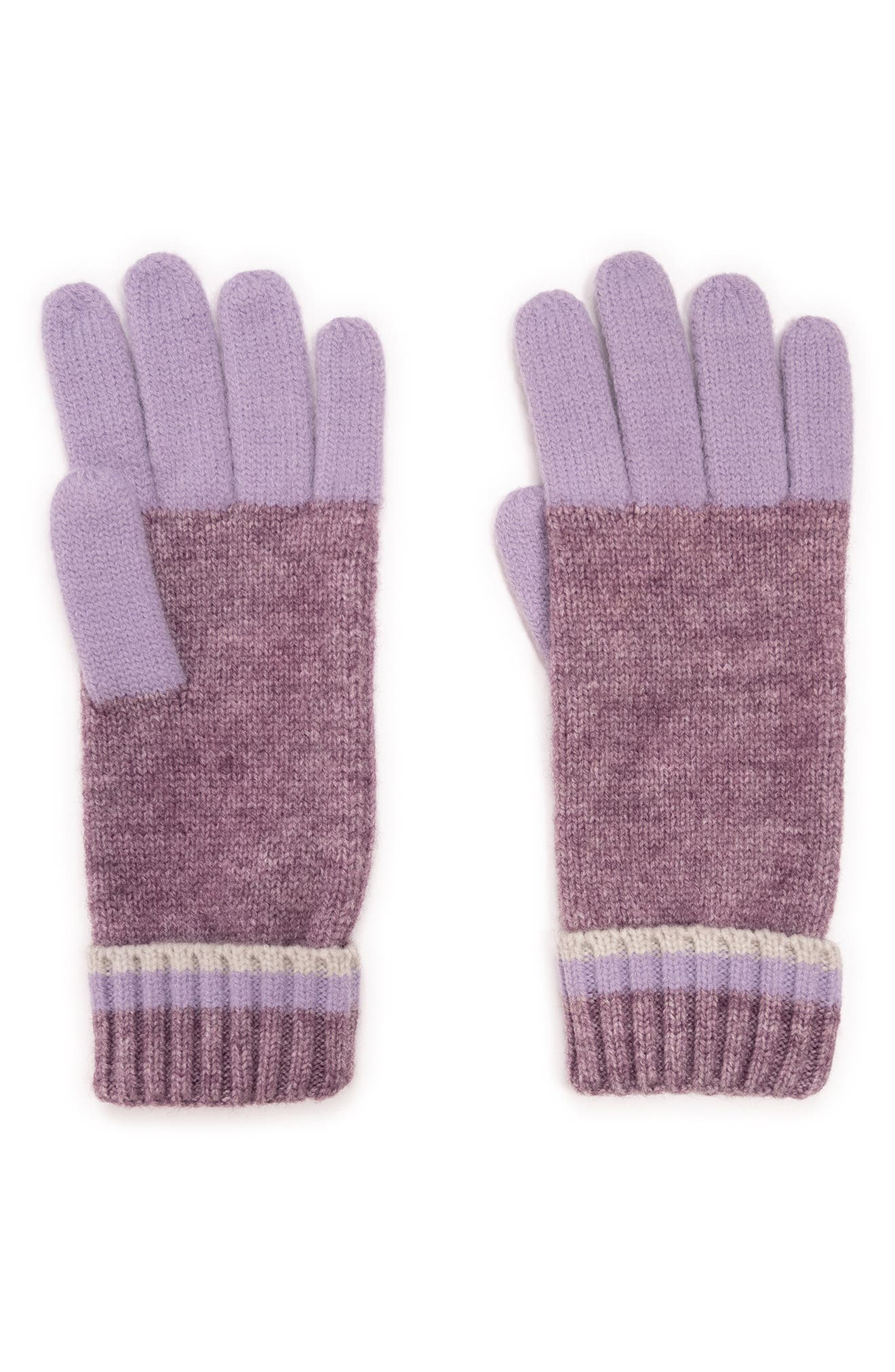 MUK LUKS Colorblock Knit Gloves | Nordstromrack
