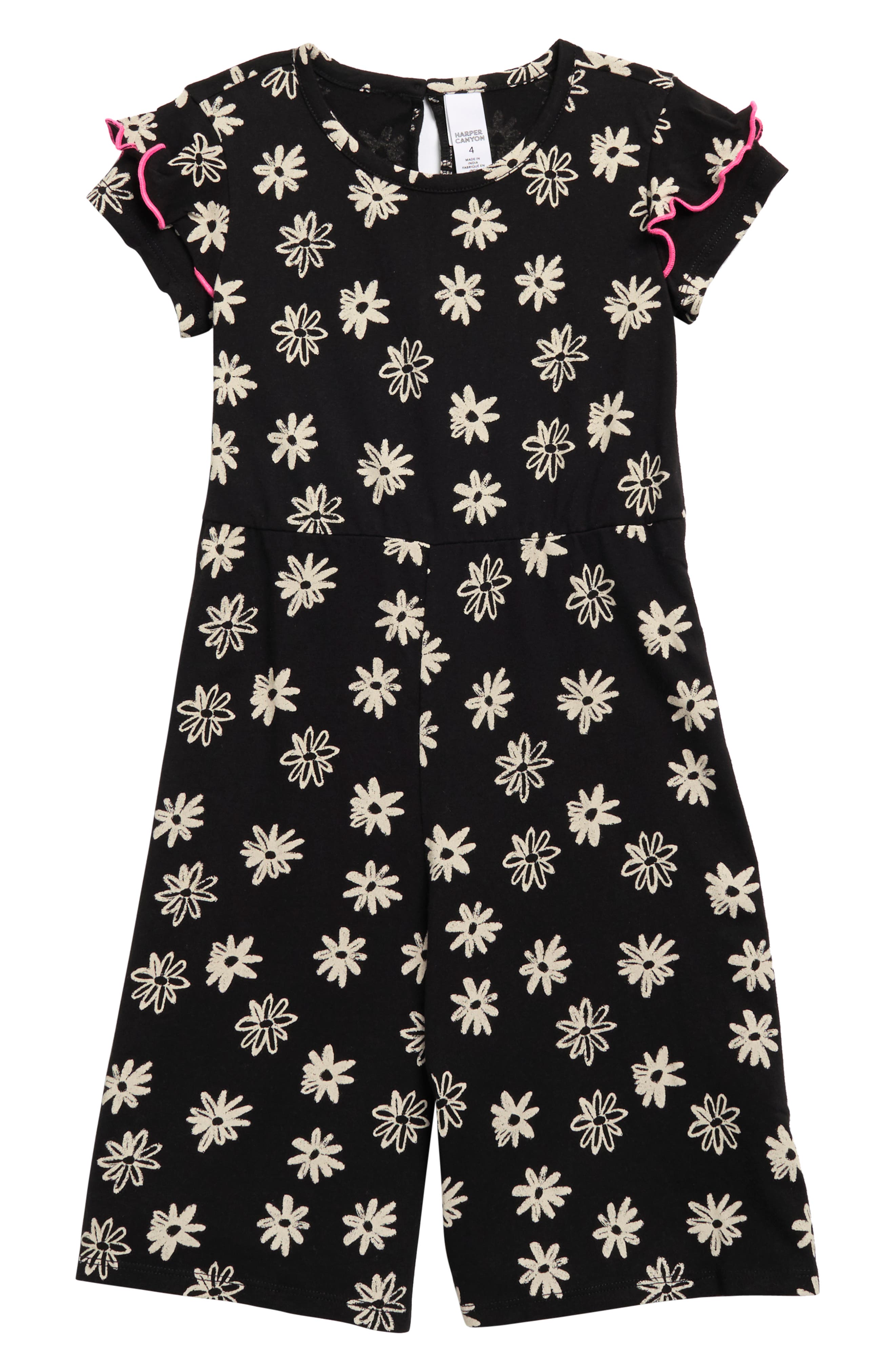 Harper Canyon Kids' Flutter Shoulder Romper | Nordstromrack