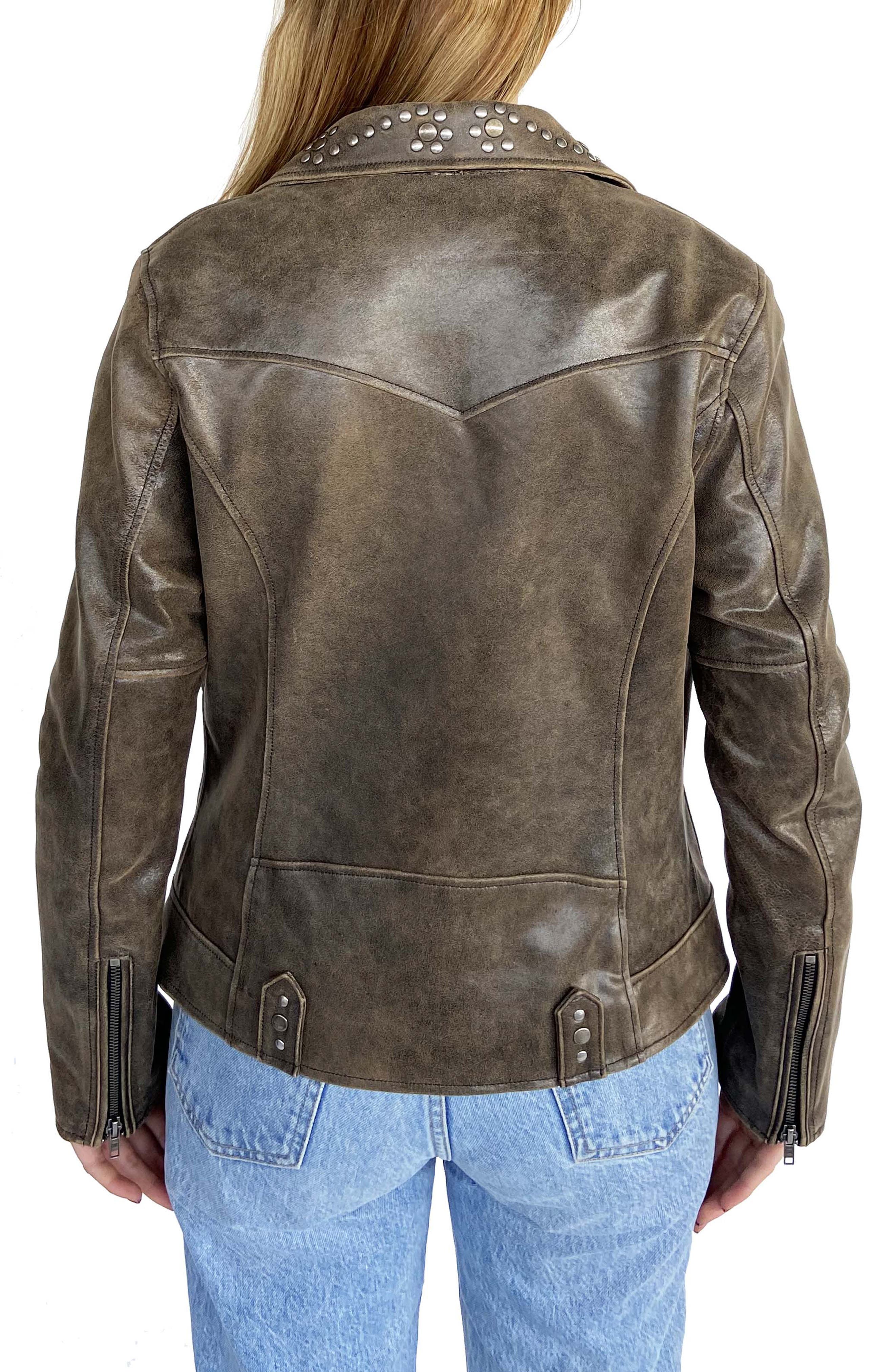 Frye Biker Studs Leather Jacket | Nordstromrack