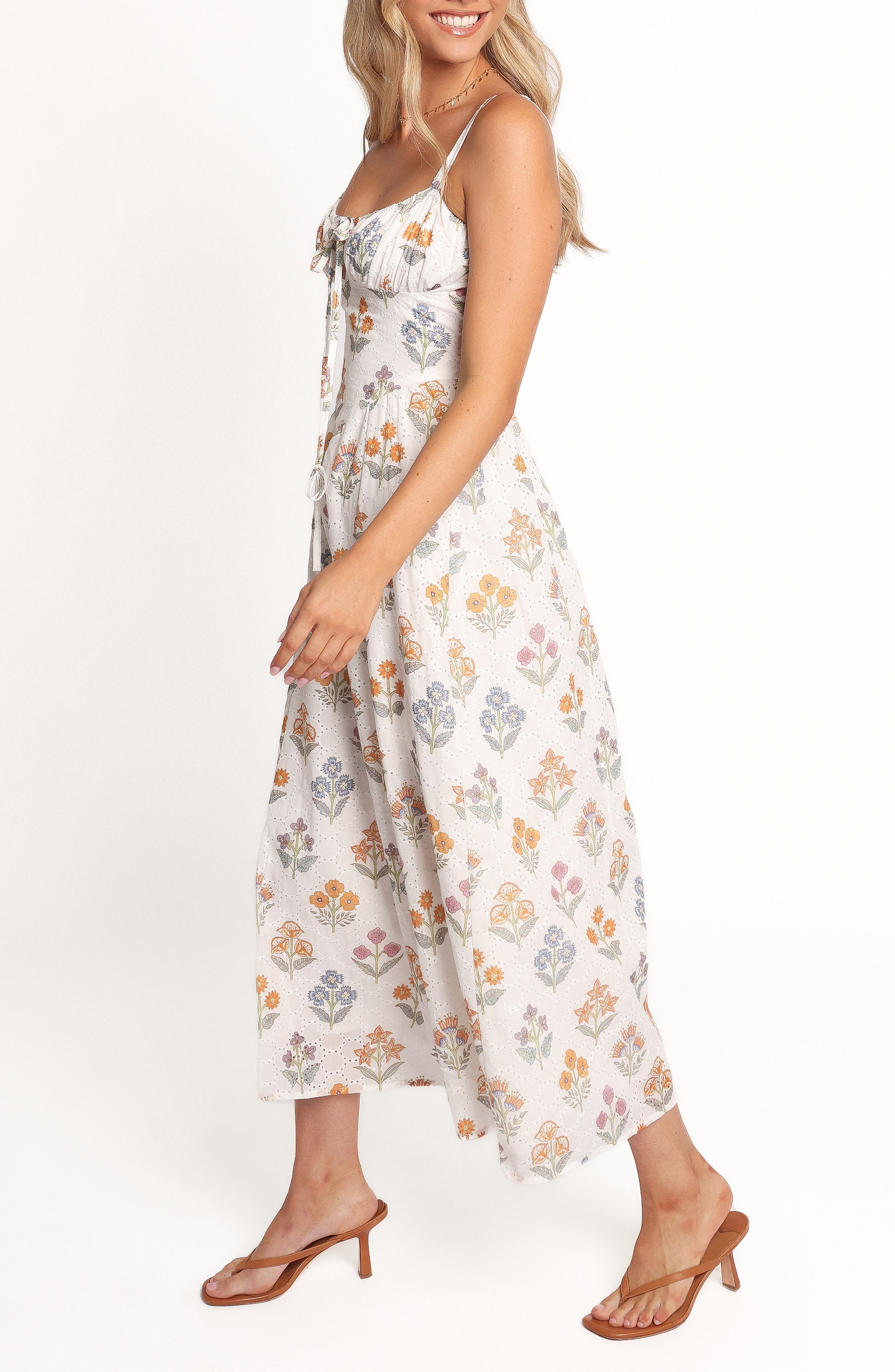 Petal & Pup Lorelei Floral Embroidered Maxi Sundress | Nordstromrack