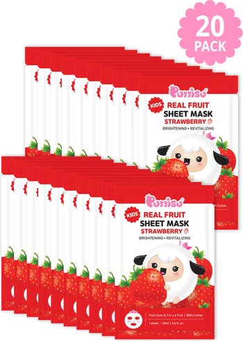 Puttisu Real Fruit Facial Mask Sheet for Kids - ALOE | Nordstrom