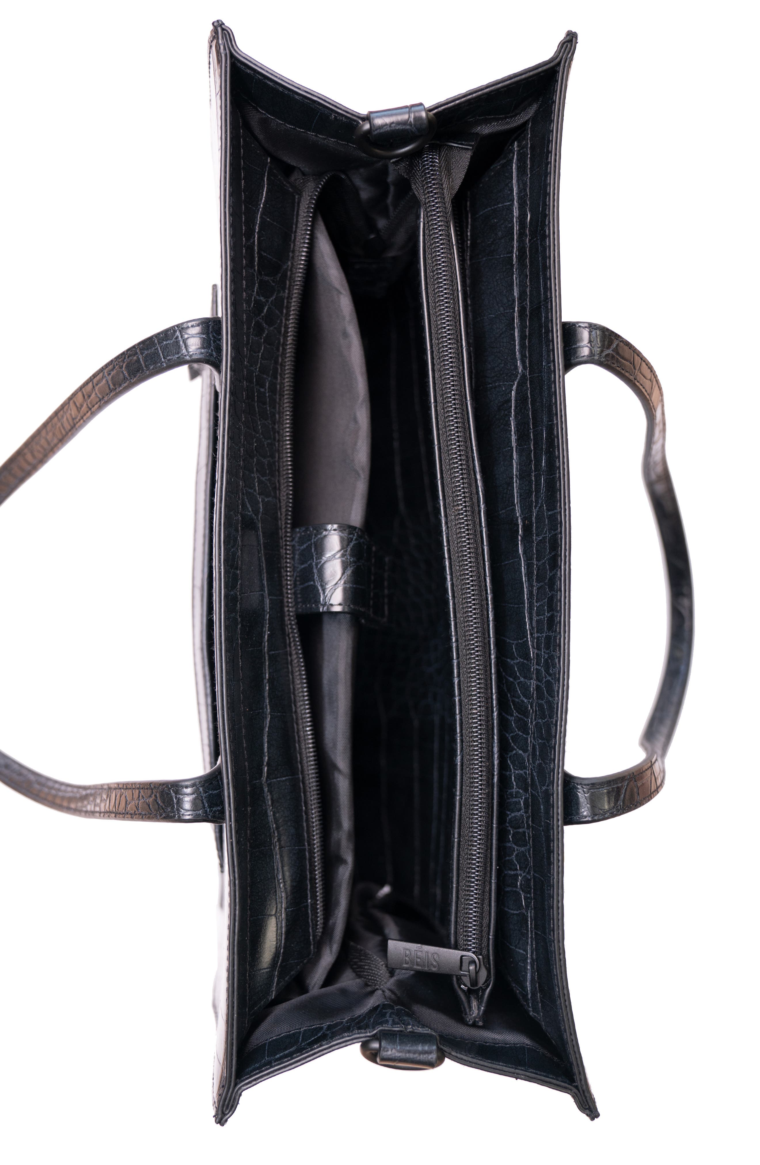 Béis Mini Work Croc Embossed Faux Leather Tote | Nordstromrack