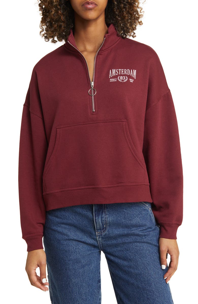 Vinyl Icons Amsterdam Quarter Zip Fleece Pullover | Nordstromrack