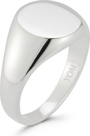 Yield of Men Men's Sterling Silver Oval Signet Ring | Nordstromrack